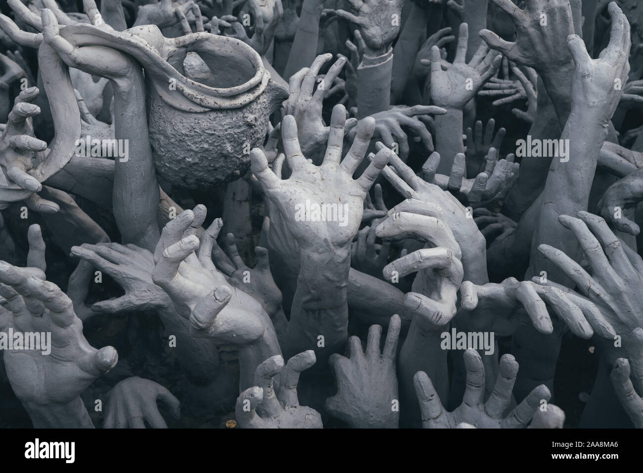Hand sculptures white temple hi-res stock photography and images - Alamy