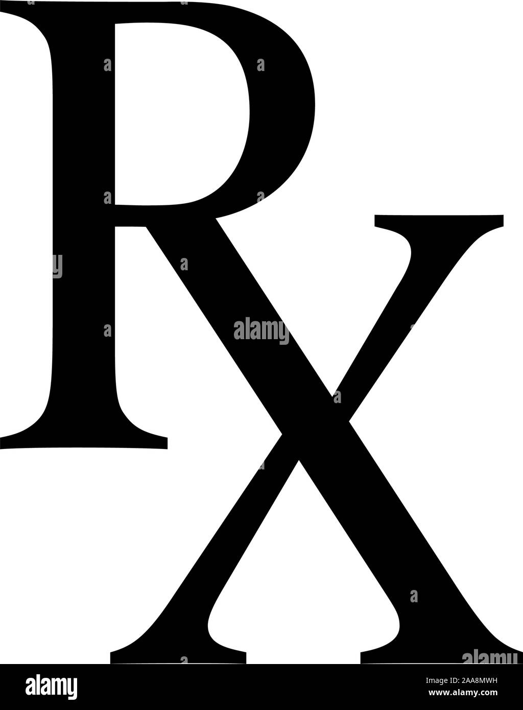 Rx prescription medical symbol isolated on a white background Stock Vector Image & Art - Alamy
