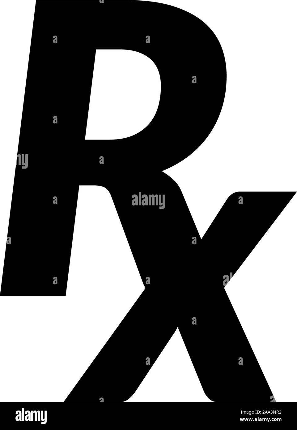 Rx prescription medical symbol isolated on a white background Stock Vector Image & Art - Alamy