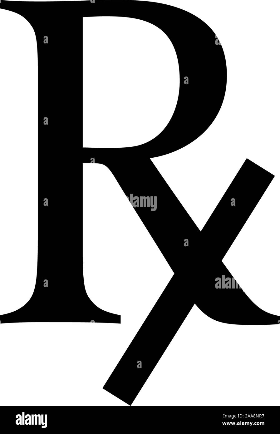 Sign of medical regular prescription receipt. Rx icon Stock Vector ...