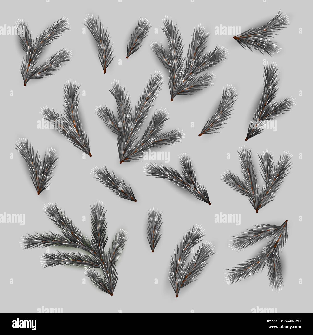 Top view pine tree Stock Vector Images - Alamy