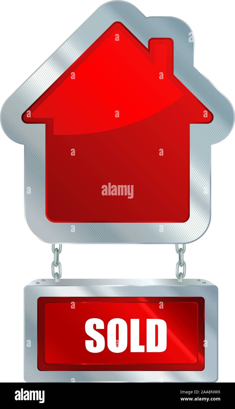 Sold sign estate agent Stock Vector Images - Alamy