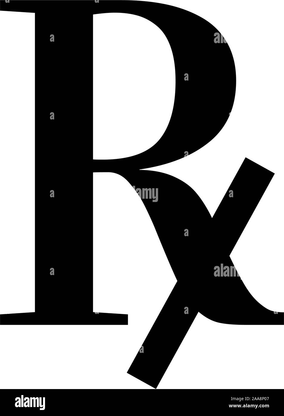 Sign of medical regular prescription receipt. Rx icon Stock Vector ...