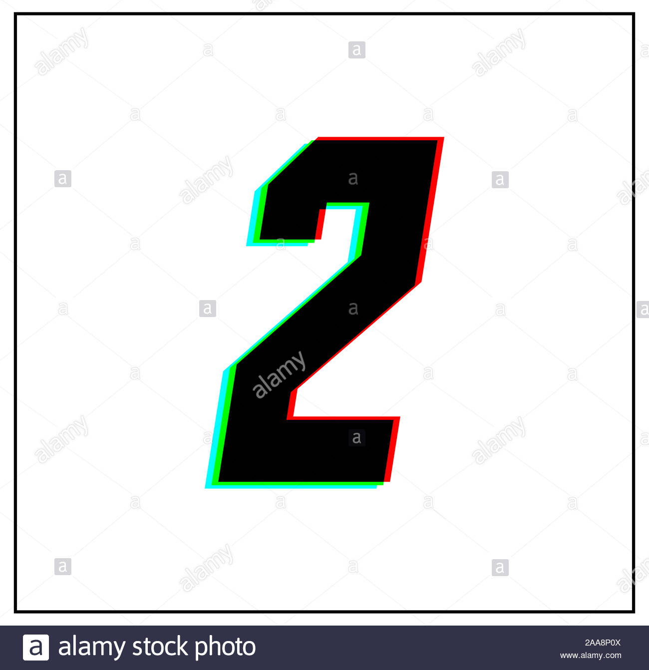 Number 2 Cut Out Stock Images & Pictures - Alamy
