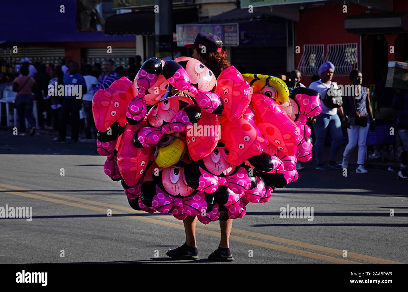 balloon vendor in Higuey Dominican Republic Stock Photo - Alamy