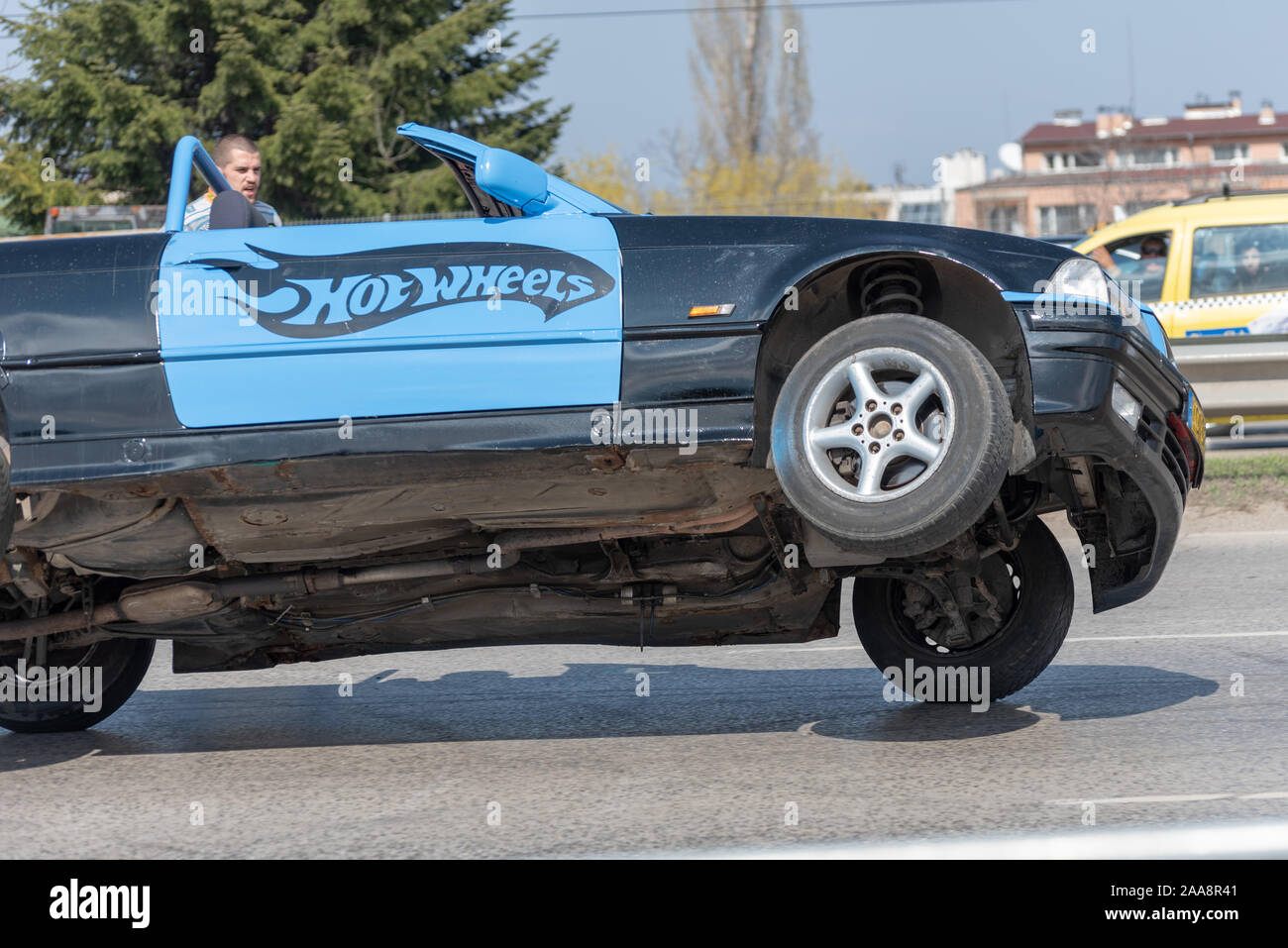 Car on the wheels hi-res stock photography and images - Alamy