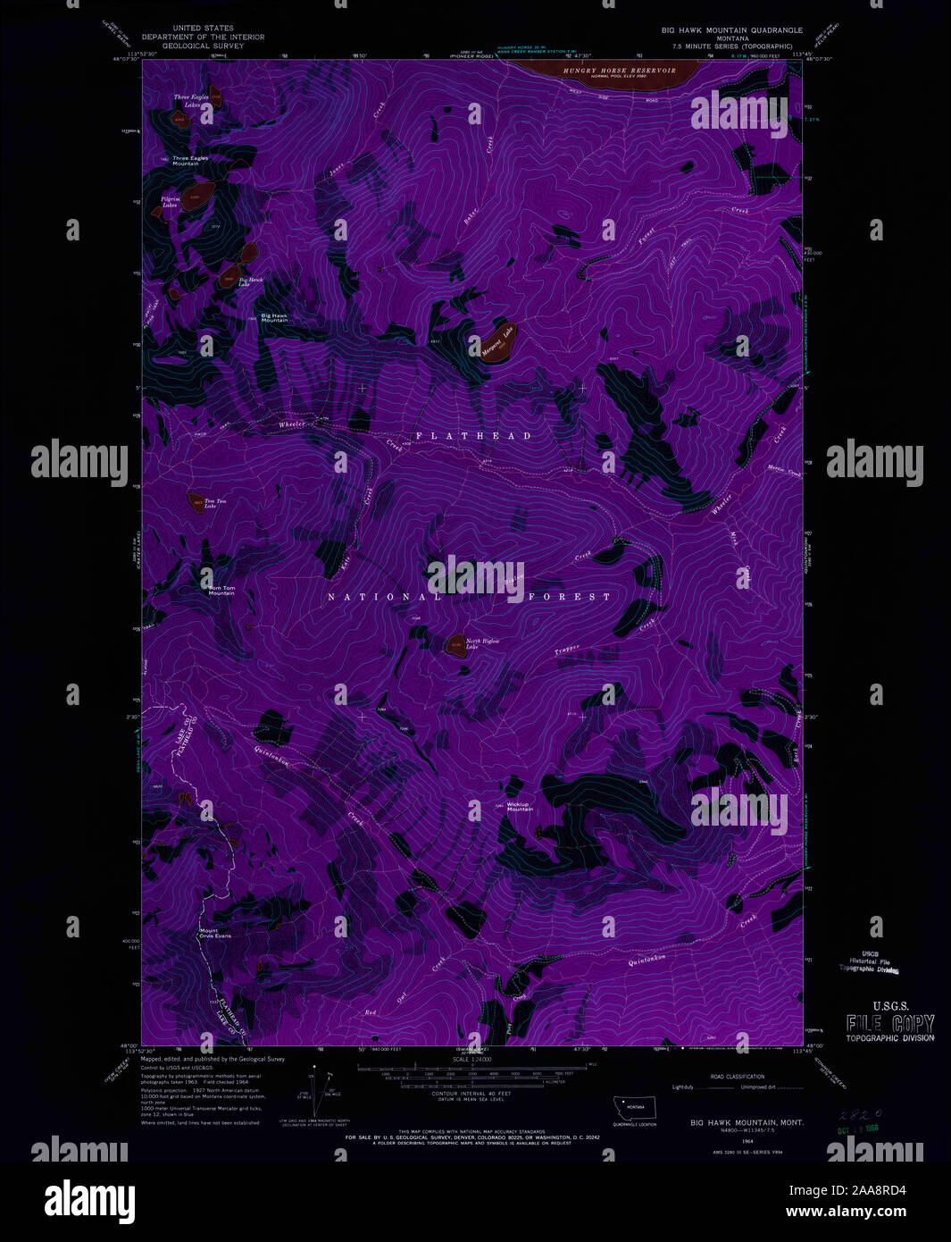 Hawk mountain map hi-res stock photography and images - Alamy