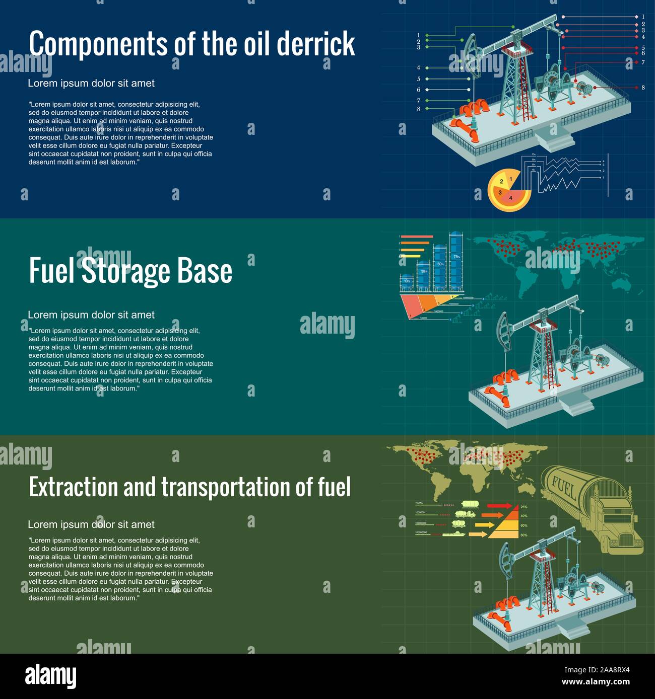 Oil rig planning Stock Vector Images - Alamy