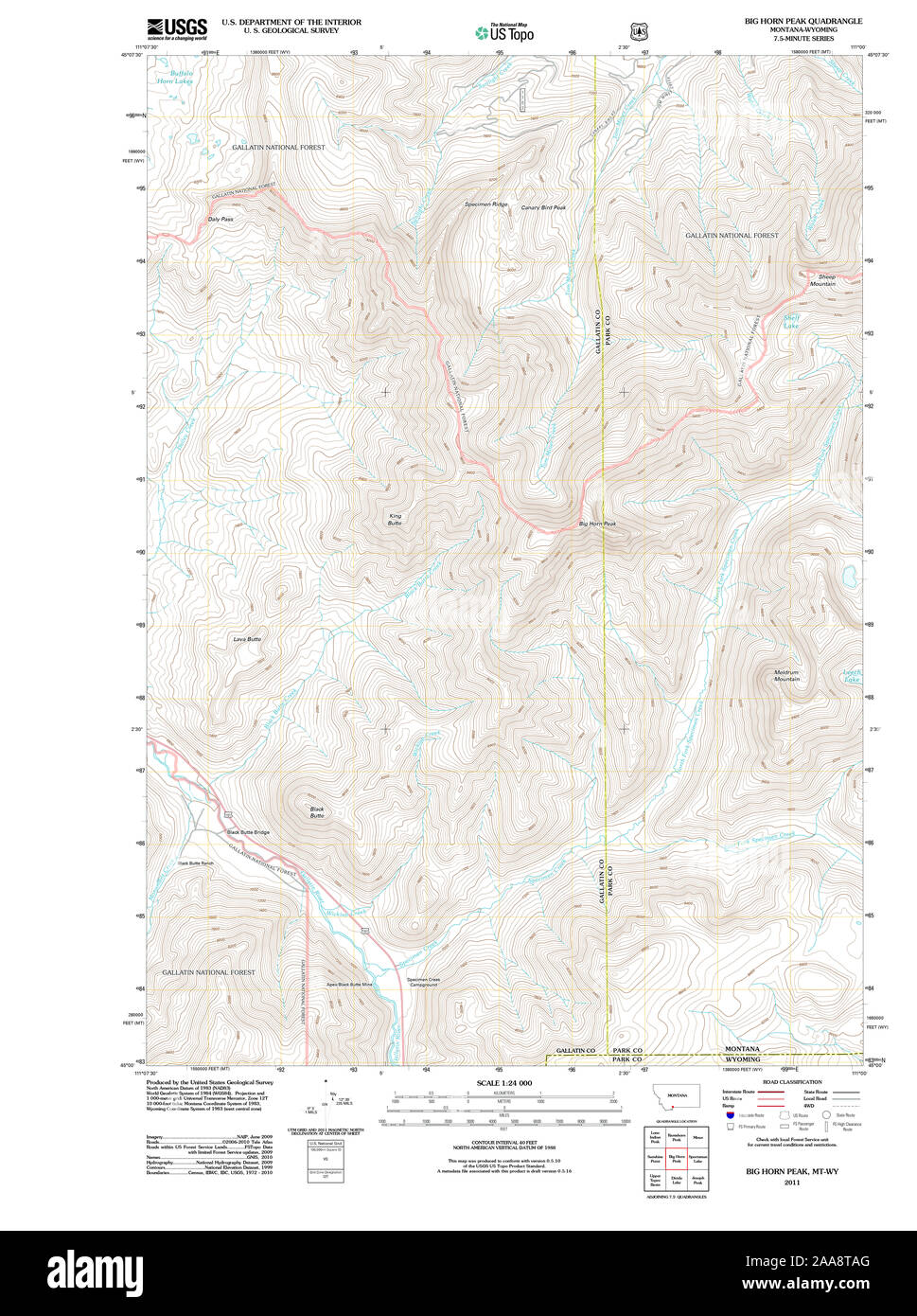 Map of big horn hi-res stock photography and images - Alamy