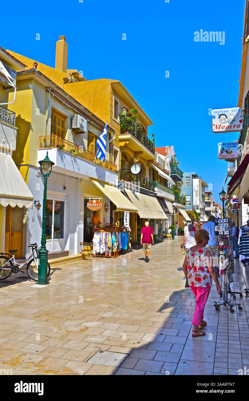 A view along Lithostroto, the main shopping street in the centre of the ...