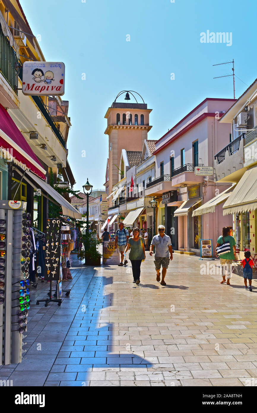 A view along Lithostroto, the main shopping street in the centre of the ...