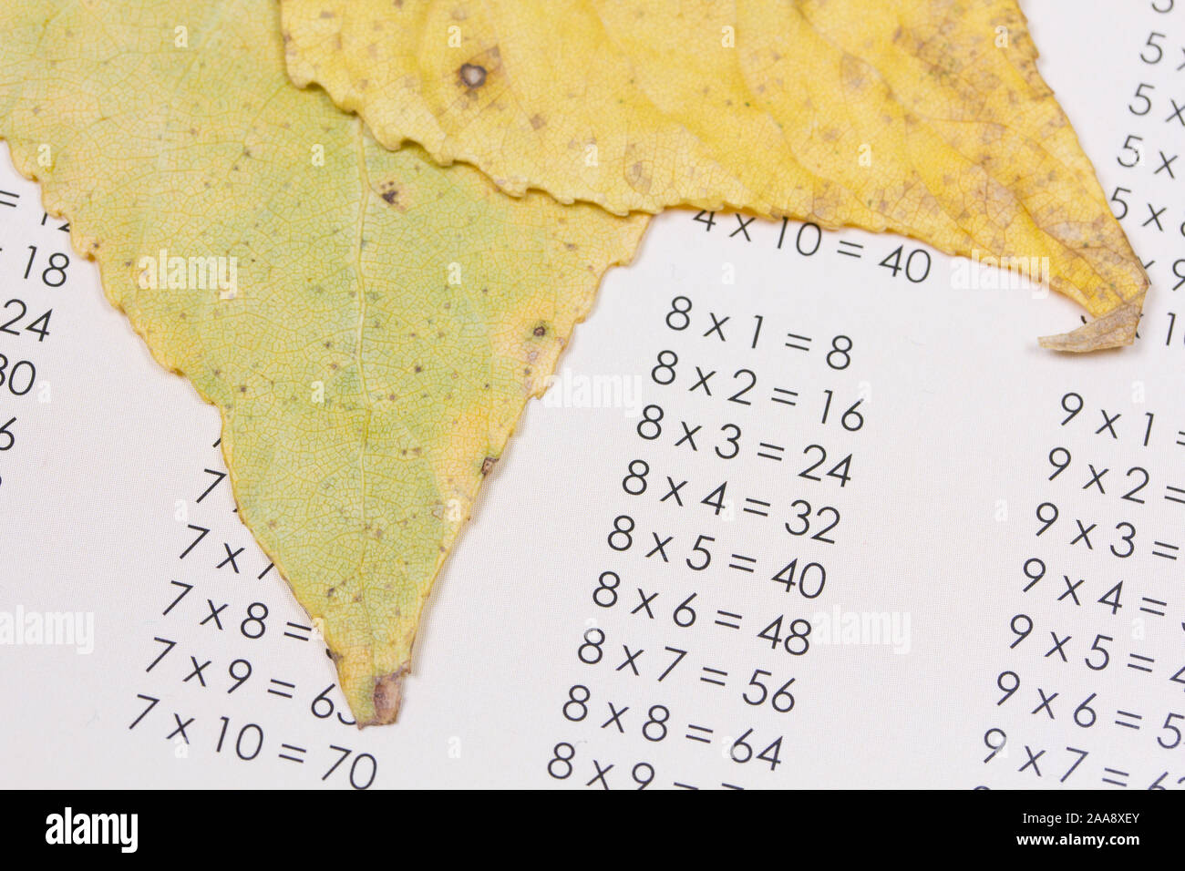 Multiplication table hi-res stock photography and images - Alamy