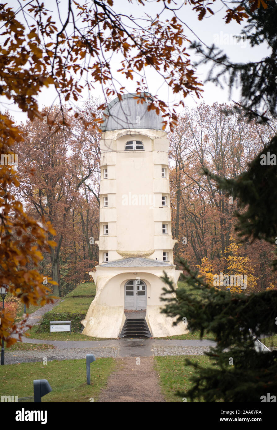 Potsdam, Germany. 18th Nov, 2019. The Einstein Tower, designed by Erich ...