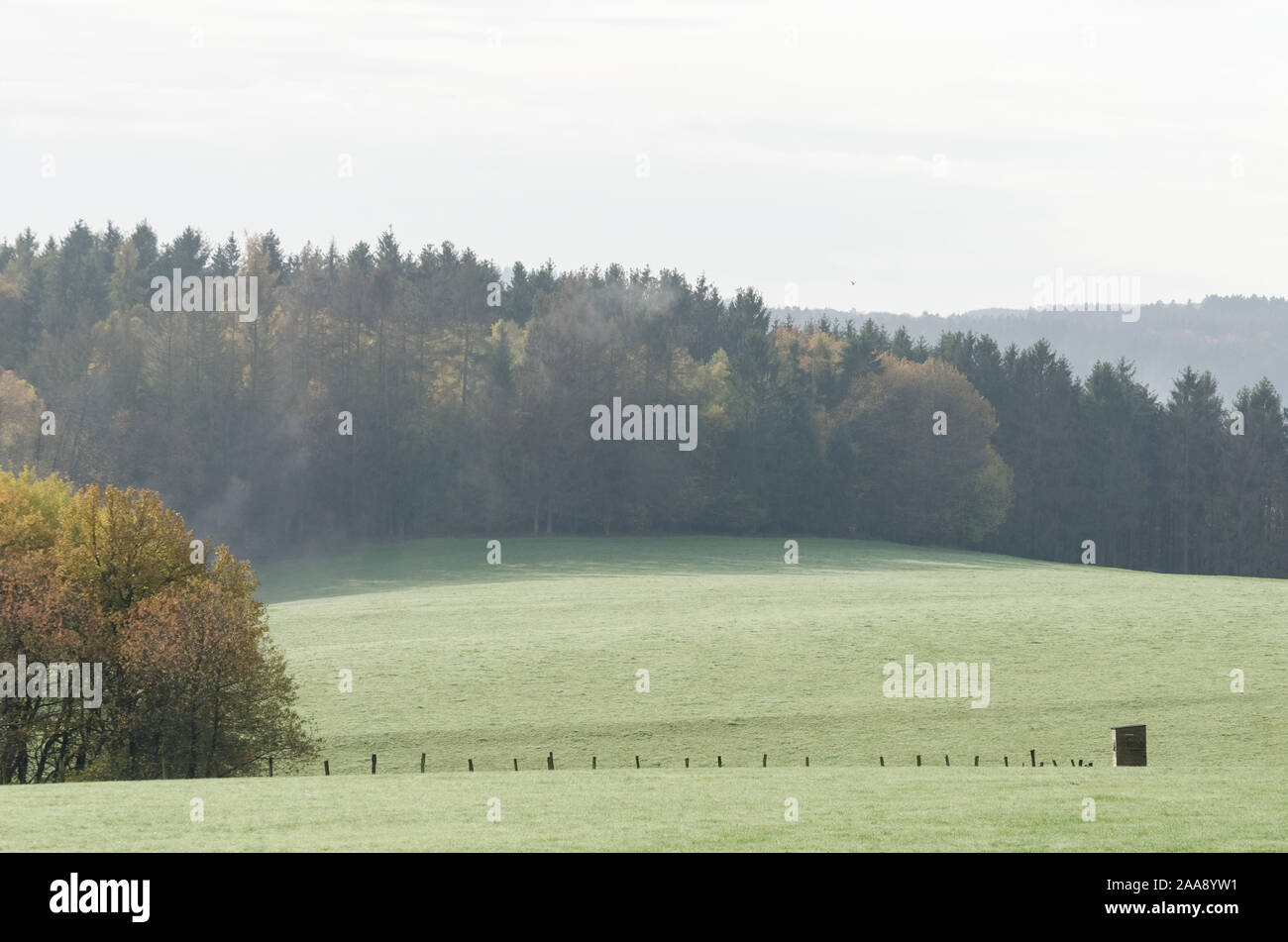 Autumn season colours in the countryside in Germany, Western Europe ...