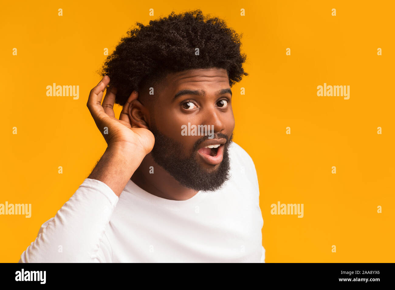 Human ear african american hi-res stock photography and images - Alamy