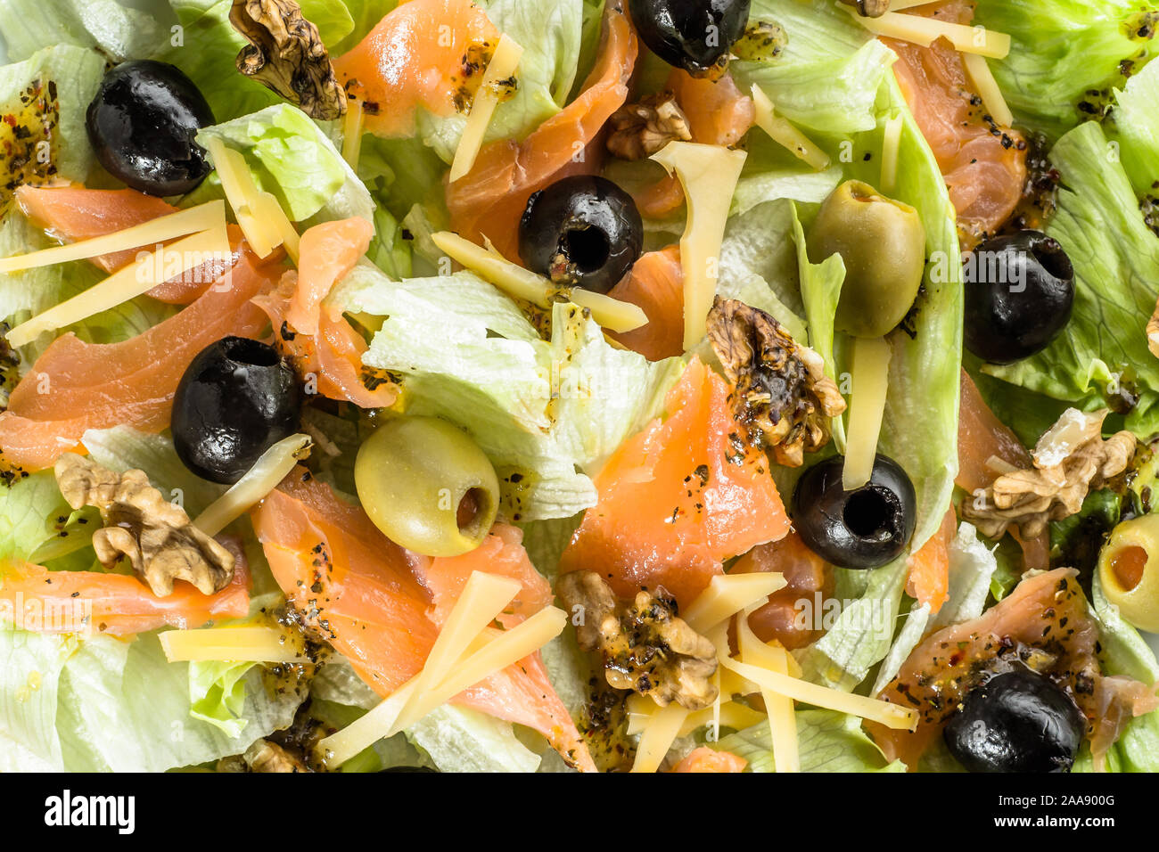 Background of salads texture, vegetable salad, italian cuisine Stock ...