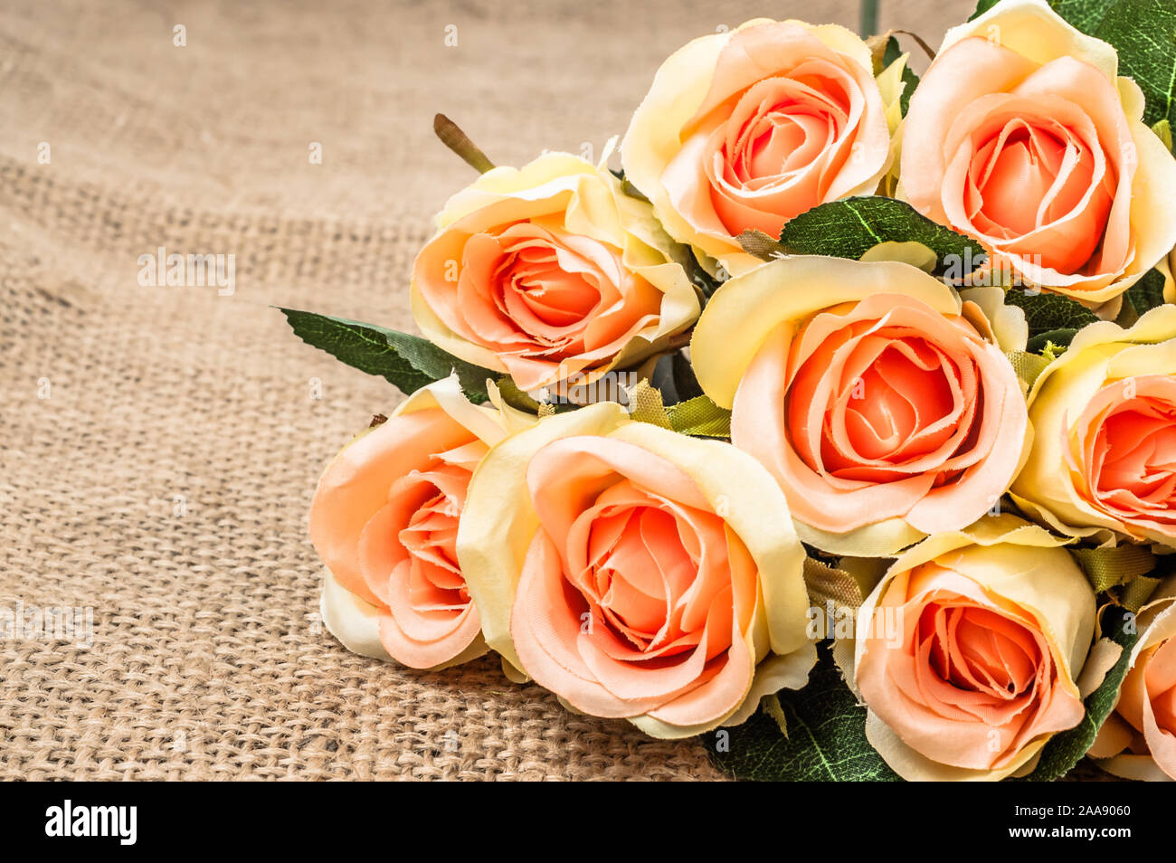 Pink roses on rustic background. Flowers frame, floral greeting card ...