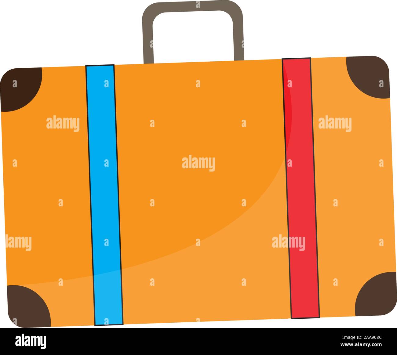 Travel suitcase over white Stock Vector Images - Alamy