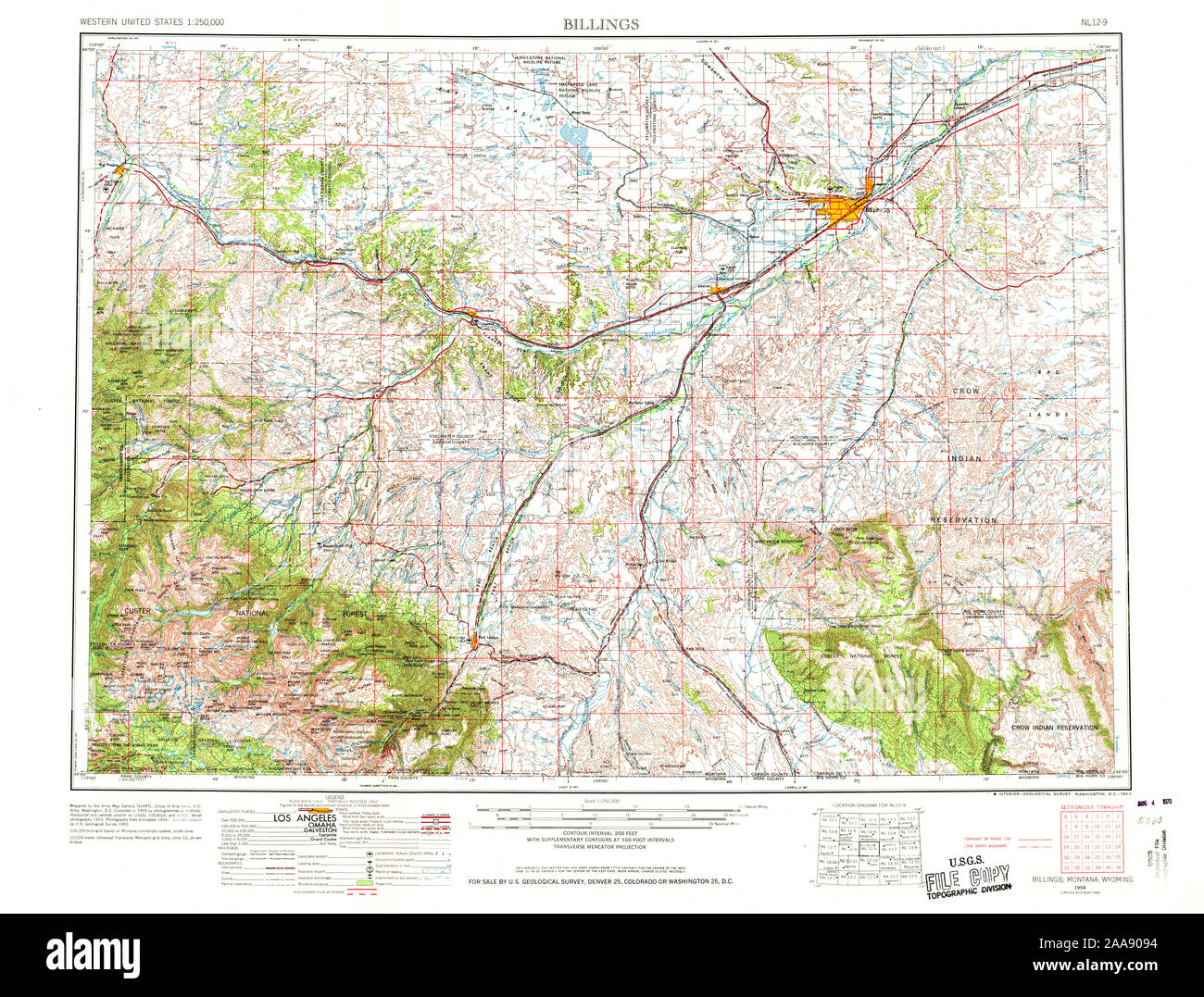 Billings Montana Map High Resolution Stock Photography and Images - Alamy