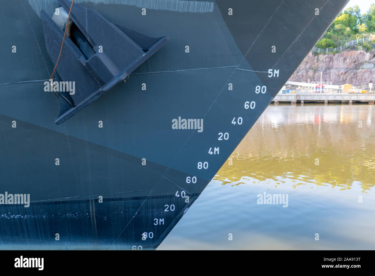 Mark on ship hull hi-res stock photography and images - Alamy