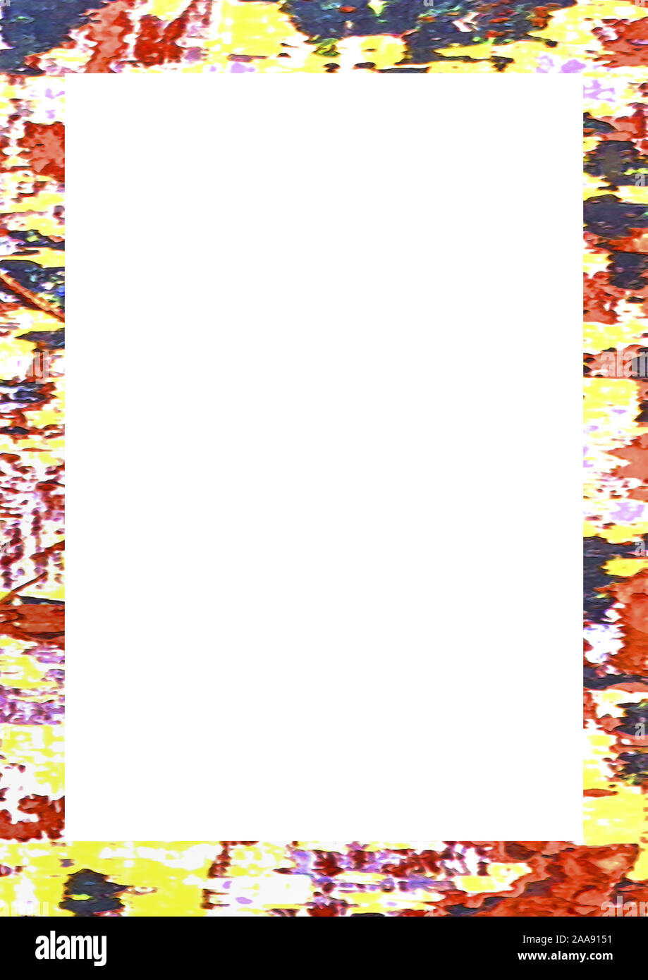 White frame background with decorated design borders Stock Photo - Alamy