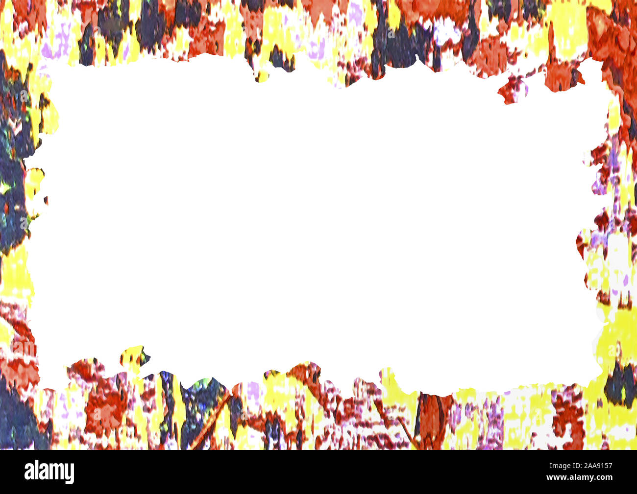 White frame background with decorated design borders Stock Photo - Alamy