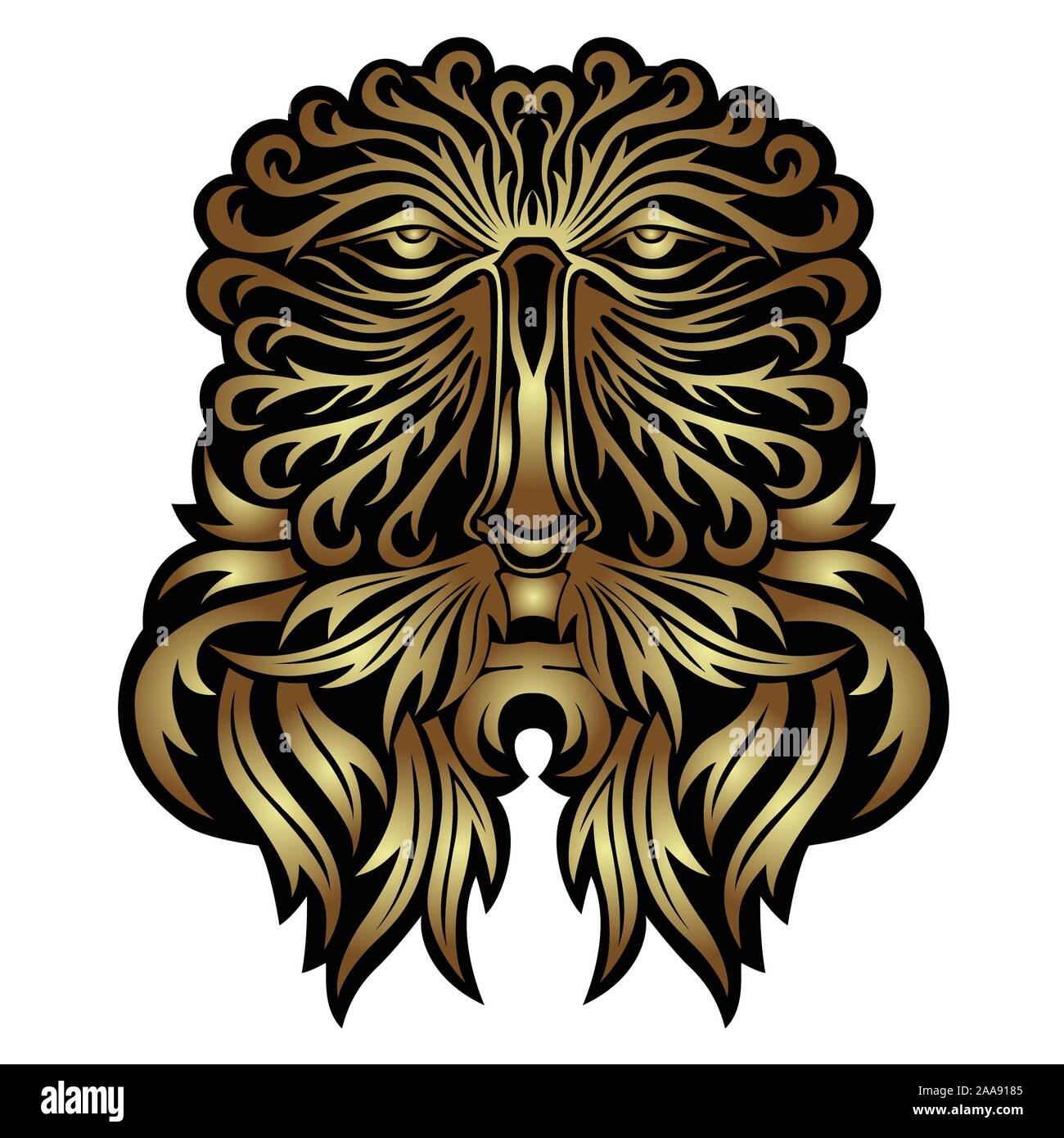 Face forest spirit mask hi-res stock photography and images - Alamy