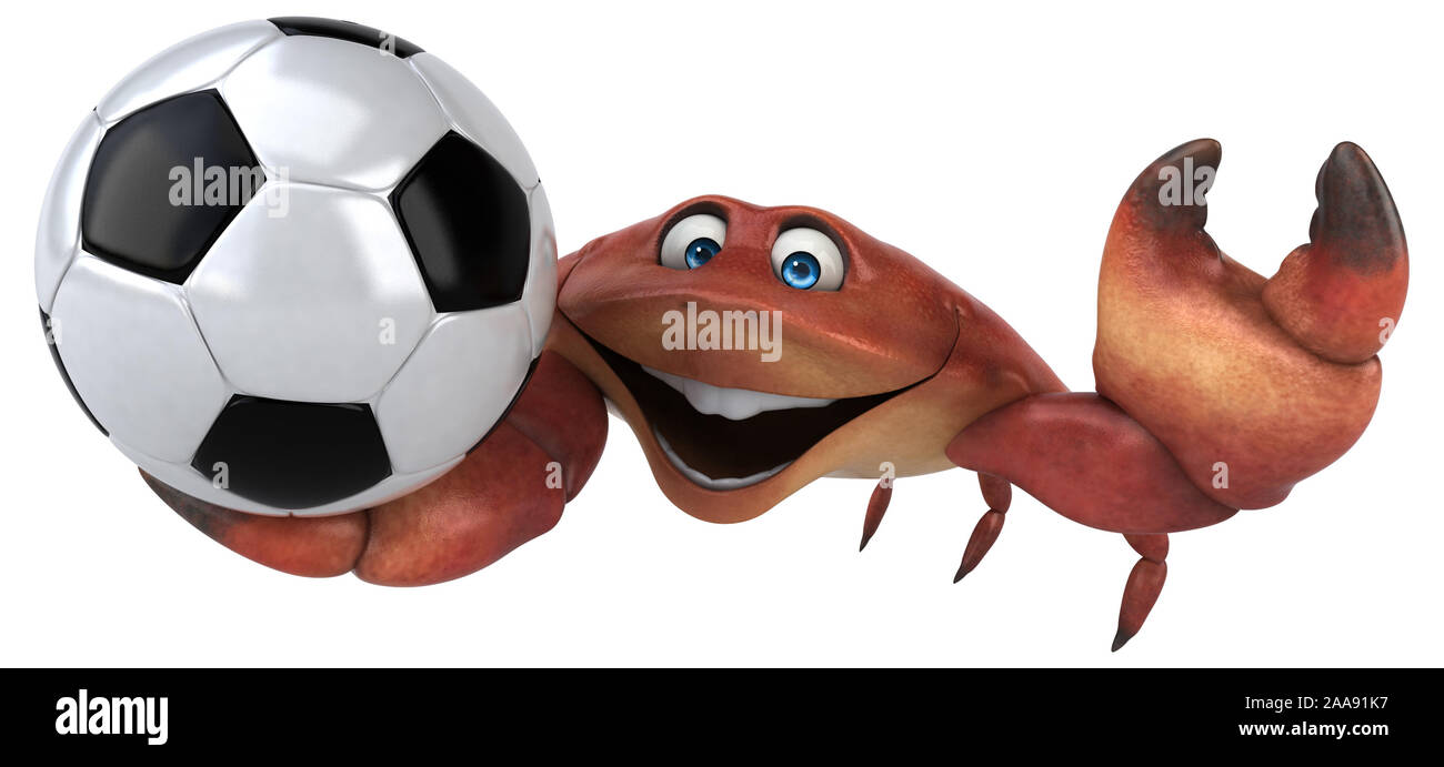 Fun crab - 3D Illustration Stock Photo - Alamy