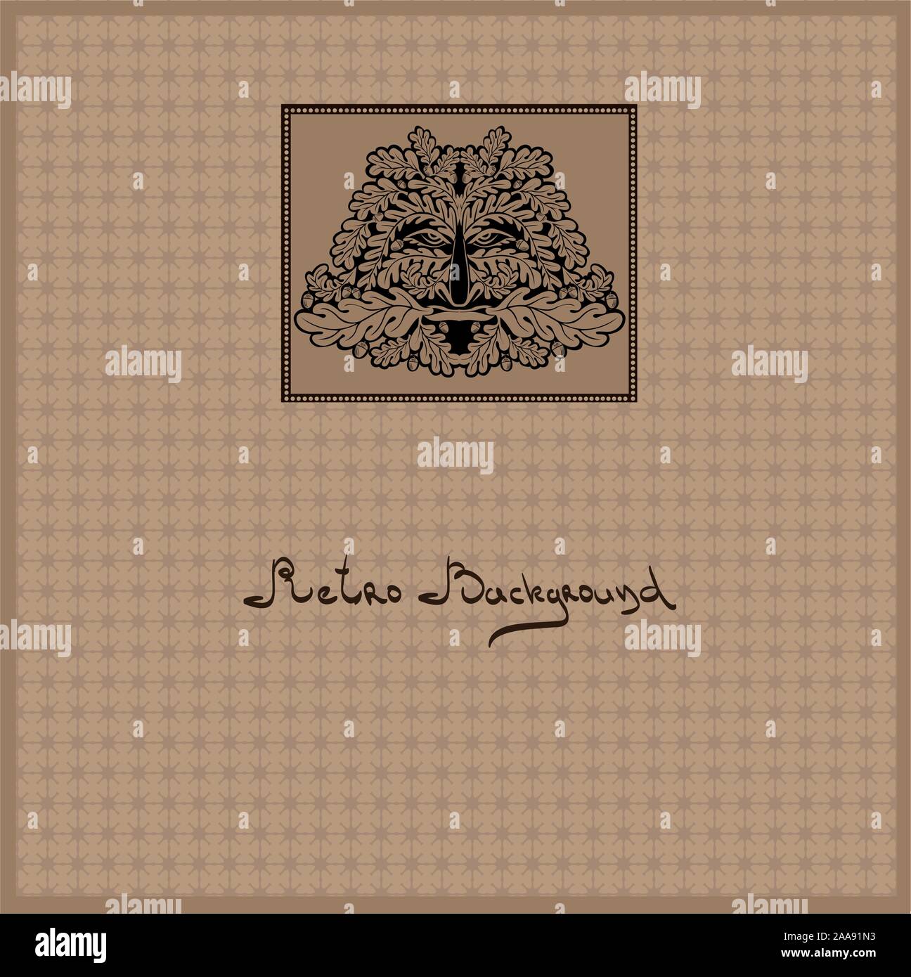 oak spirit old background Stock Vector Image & Art - Alamy