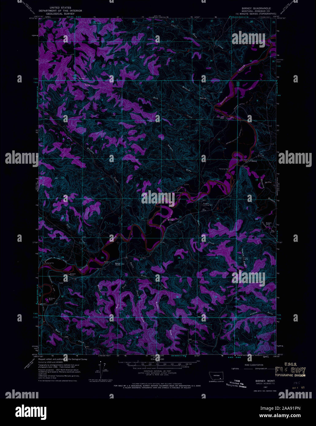 Map of birney hi-res stock photography and images - Alamy