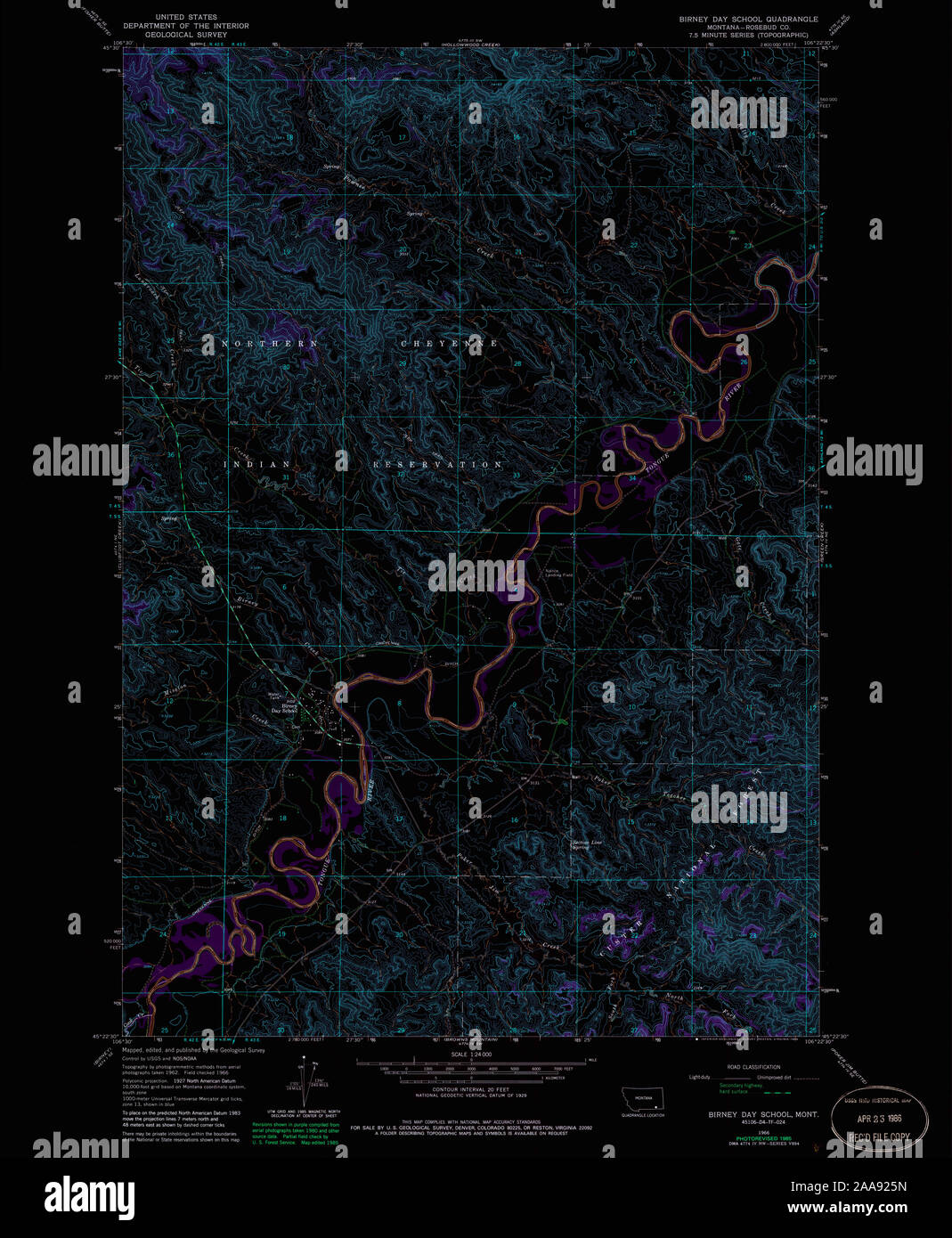 Map of birney montana hi-res stock photography and images - Alamy