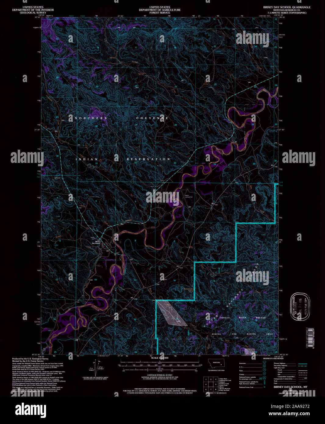 Map of birney hi-res stock photography and images - Alamy