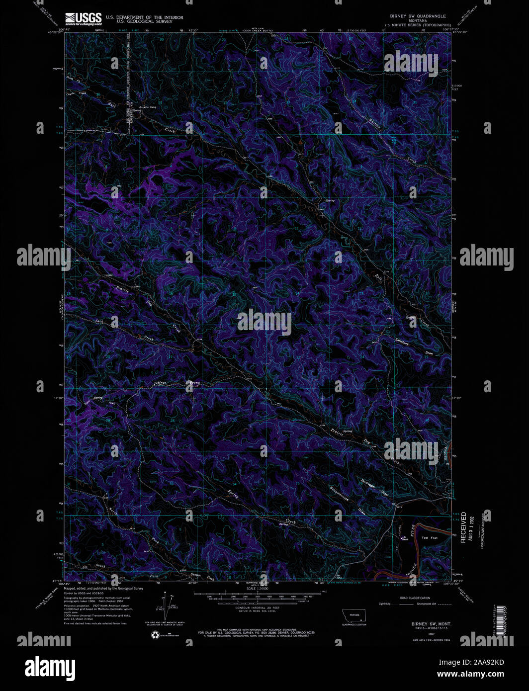 Map of birney hi-res stock photography and images - Alamy