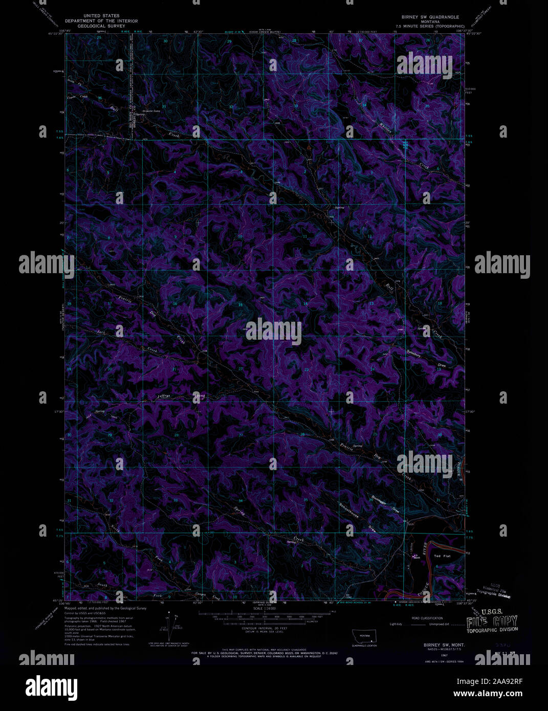 Map of birney hi-res stock photography and images - Alamy