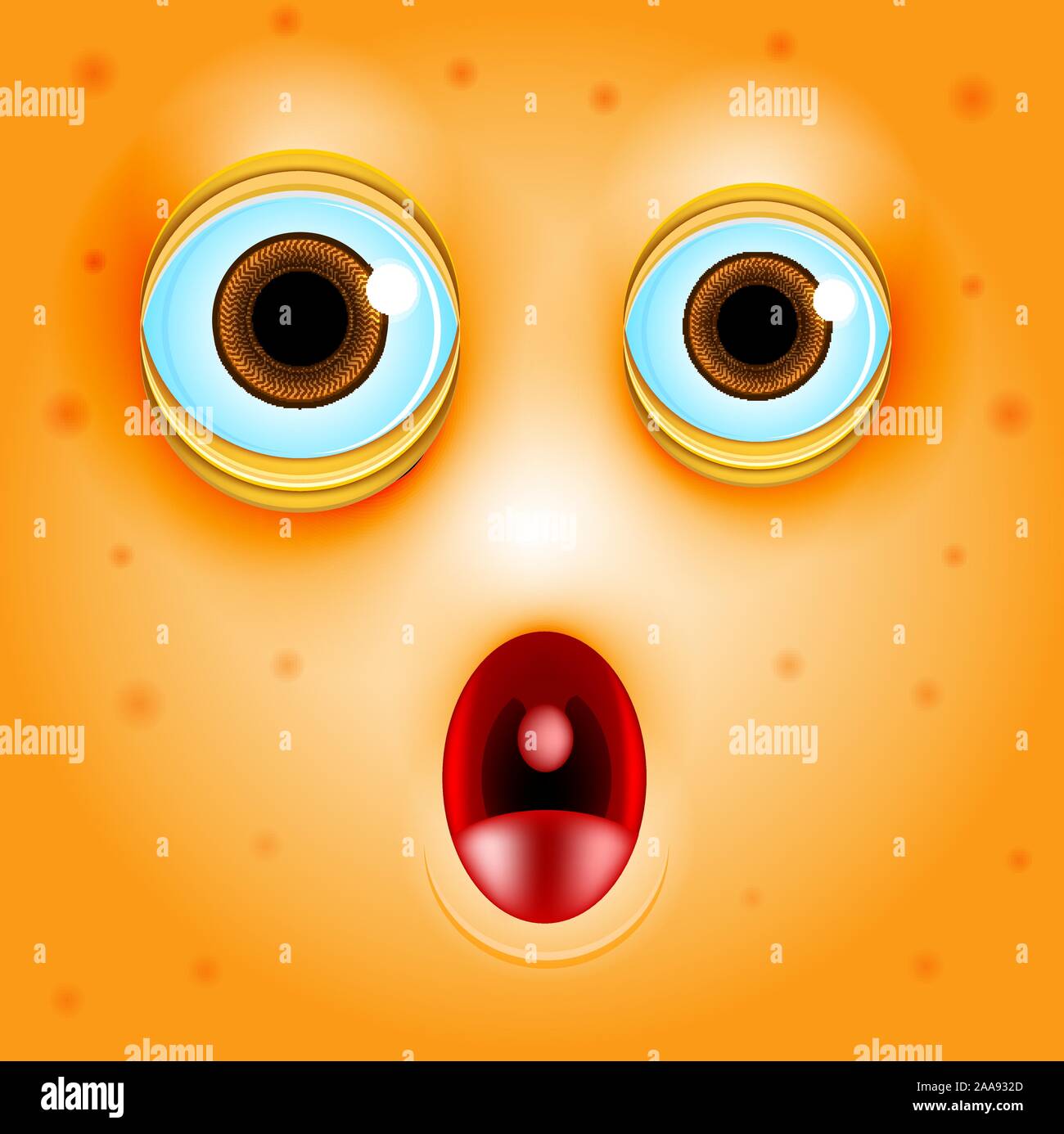 surprise or fright cartoon face Stock Vector Image & Art - Alamy