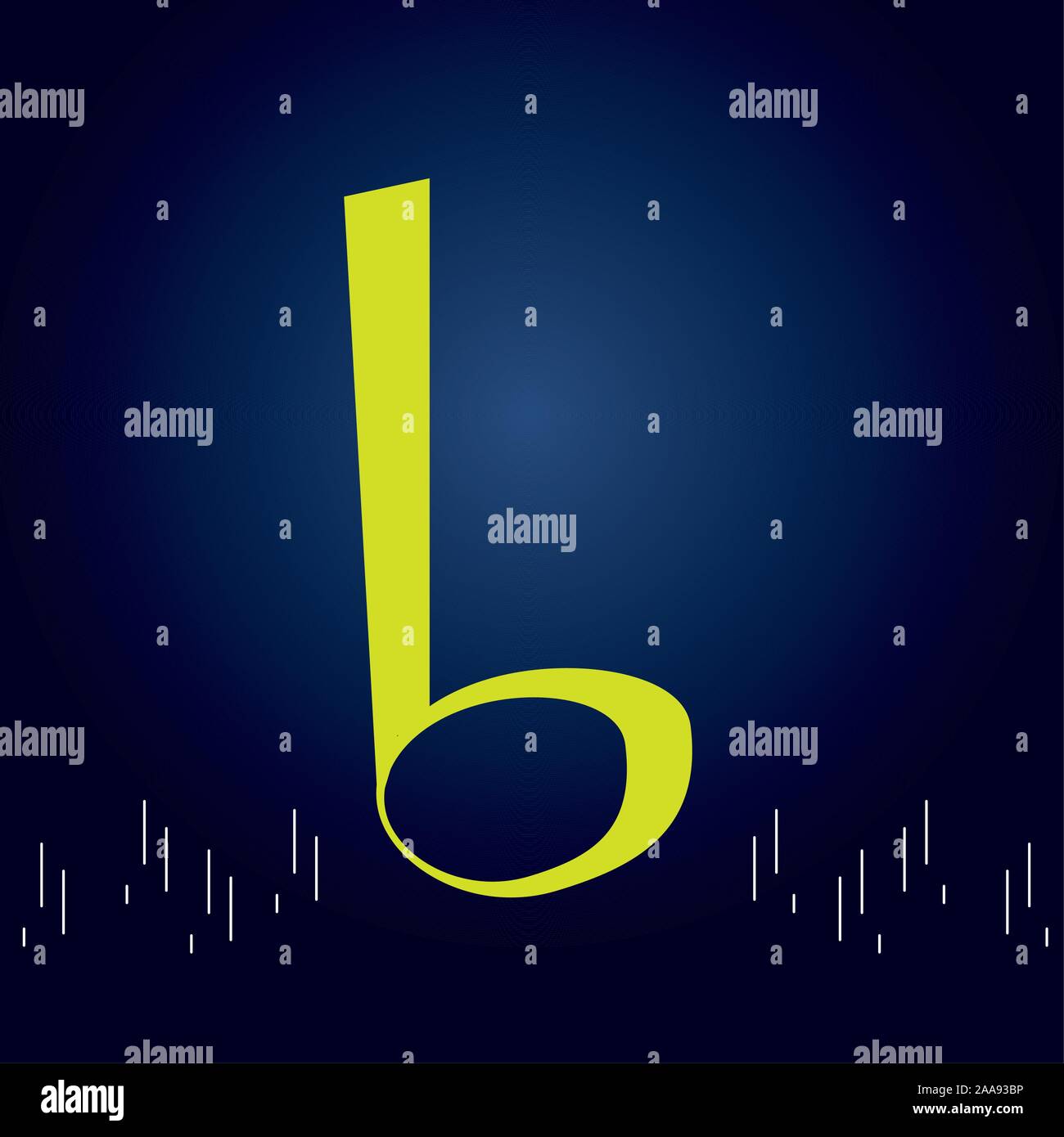 Isoalted Half Note Image Musical Note Vector Illustration Stock isoalted-half-note-image-musical-note-vector-illustration-stock