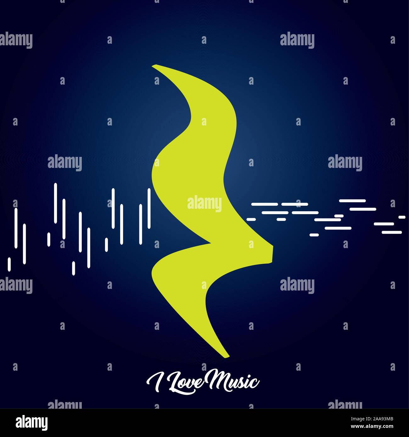 Crotchet rest icon over a colored background - Vector Stock Vector ...