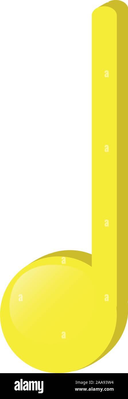 Isolated quarter note on a colored background - Vector Stock Vector ...