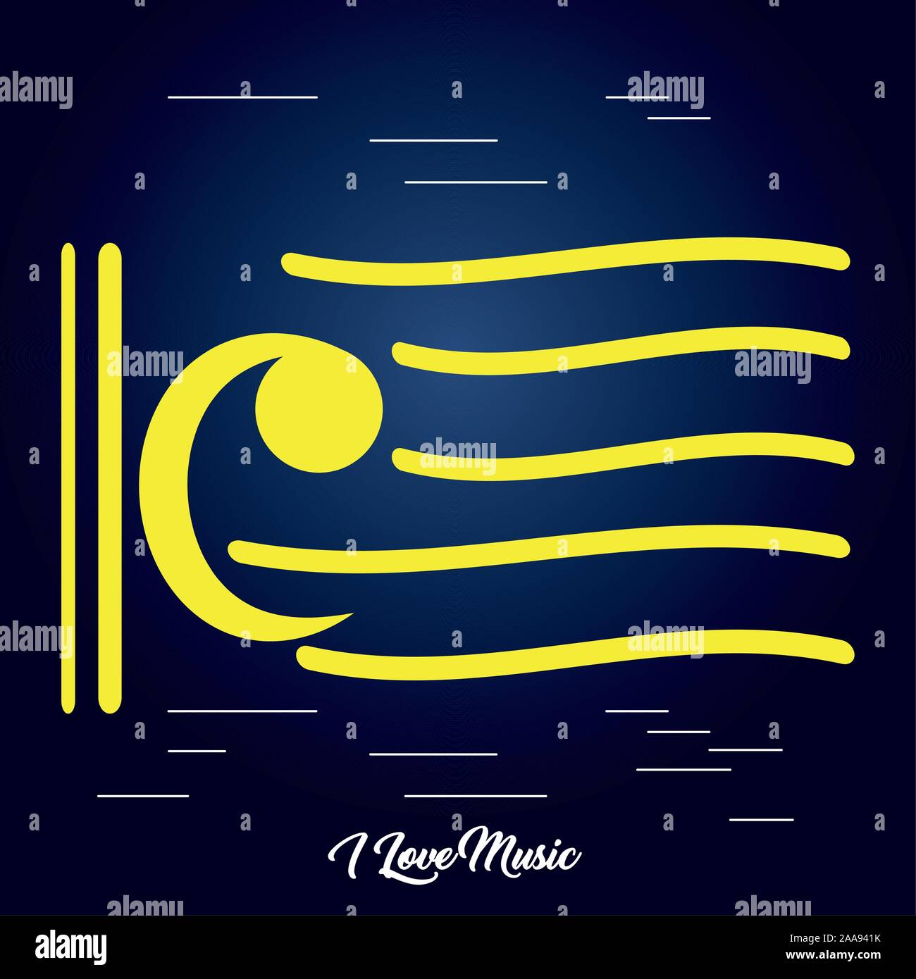 Bass clef icon in a pentagram - Vector illustration Stock Vector Image ...