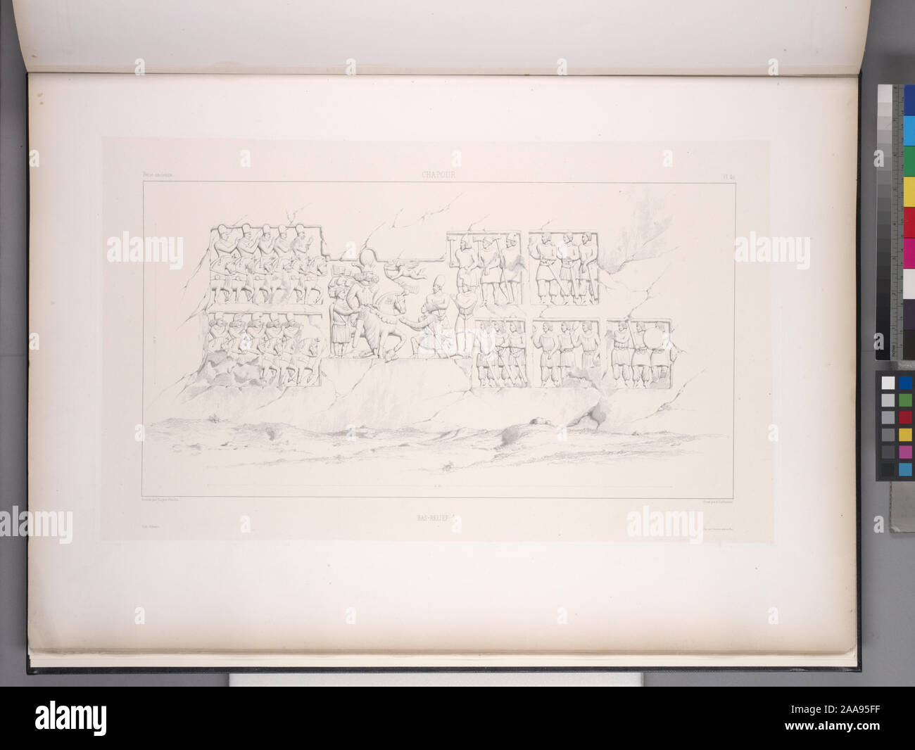 Chapour. Bas-relief A.; Chapour. Bas-relief A Stock Photo - Alamy