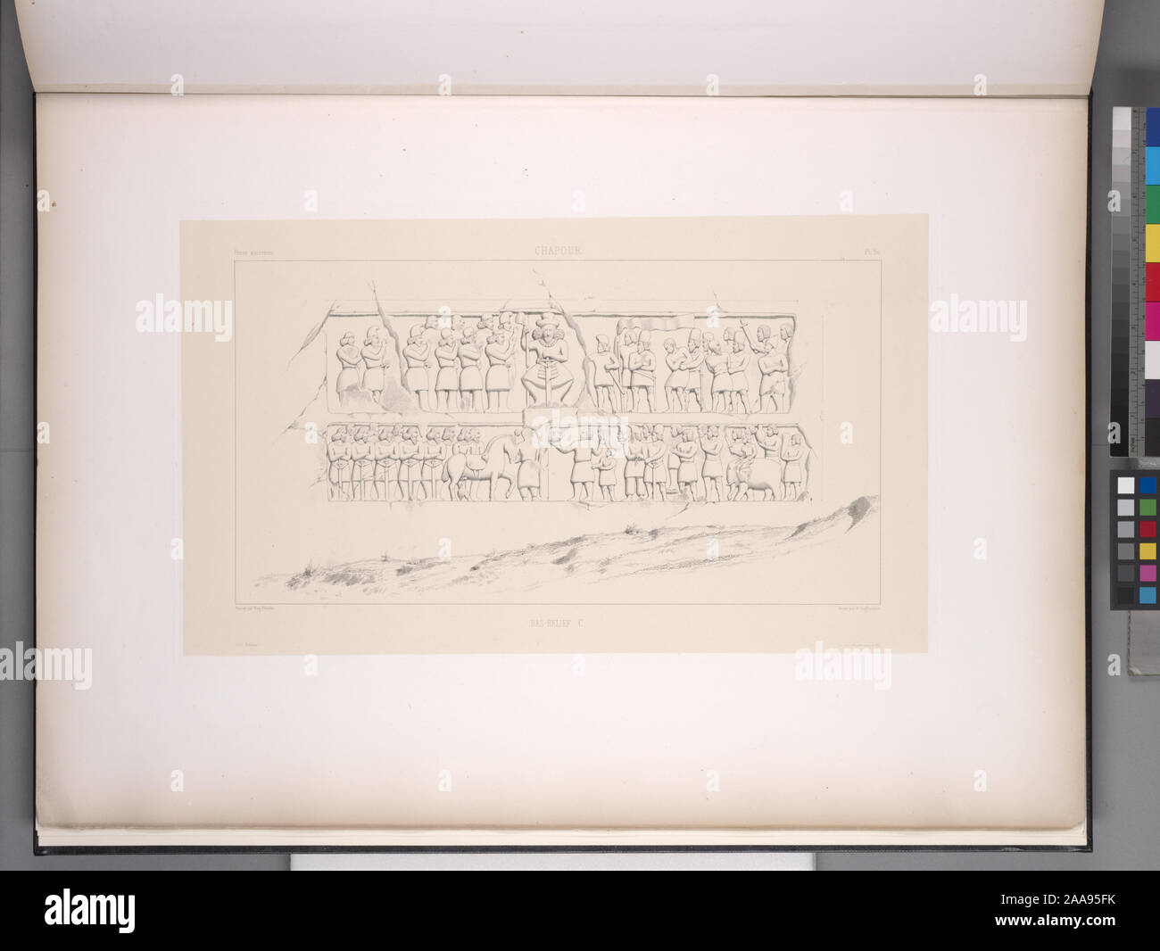 Chapour. Bas-relief C.; Chapour. Bas-relief C Stock Photo - Alamy