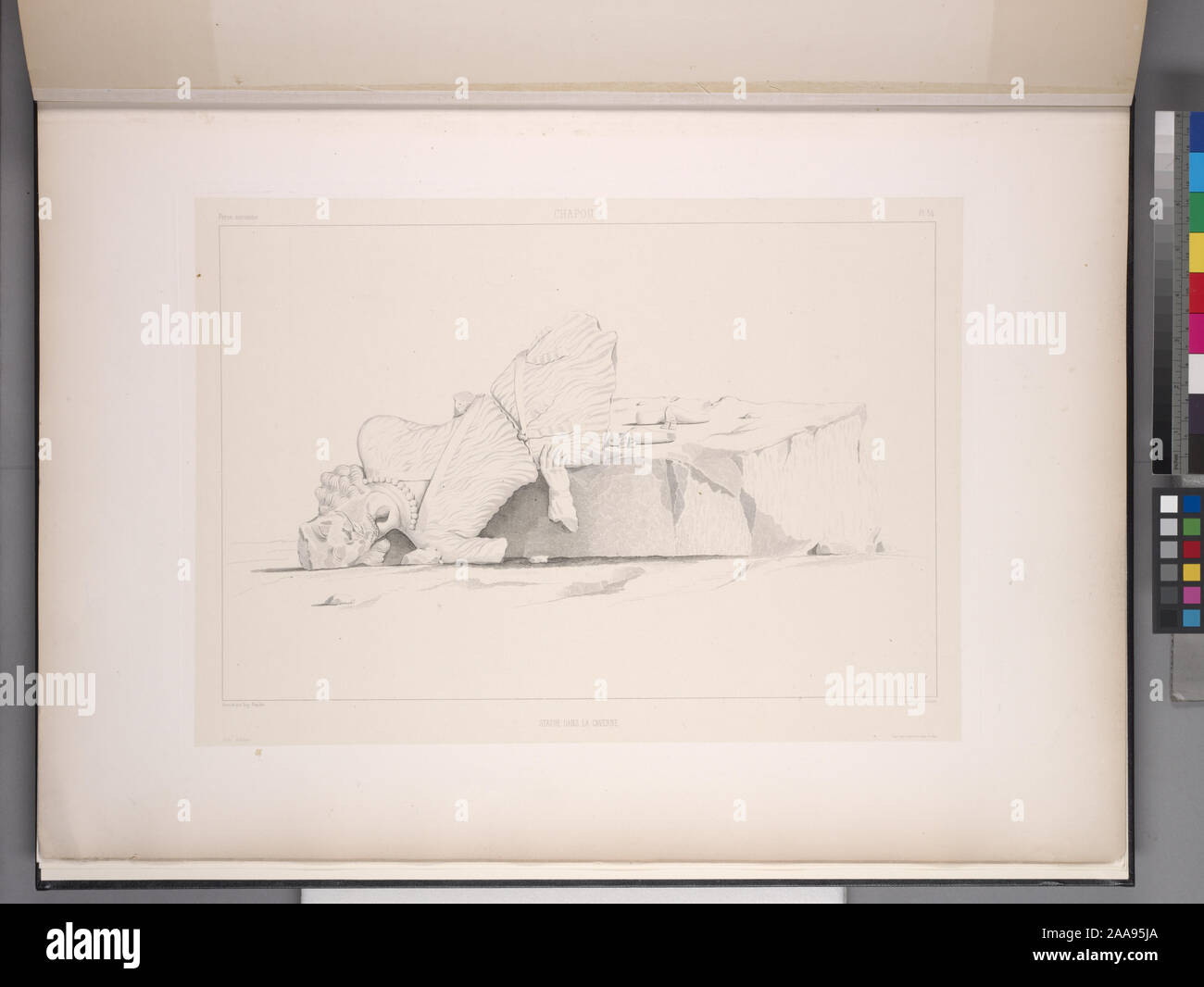 Chapour. Statue dans la caverne.; Chapour. Statue dans la caverne Stock ...