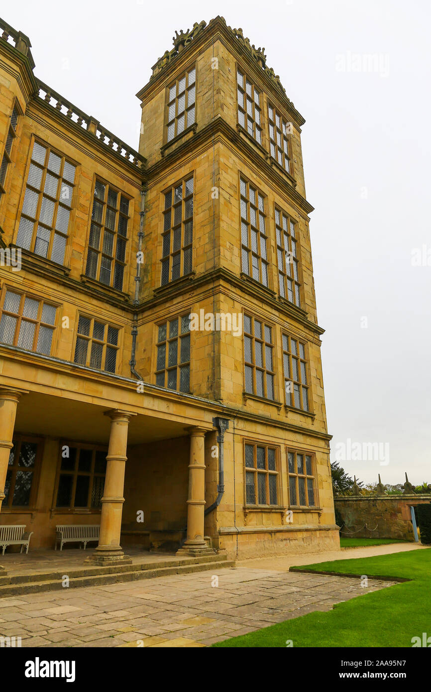 Hardwick Hall, an Elizabethan country house near Chesterfield ...