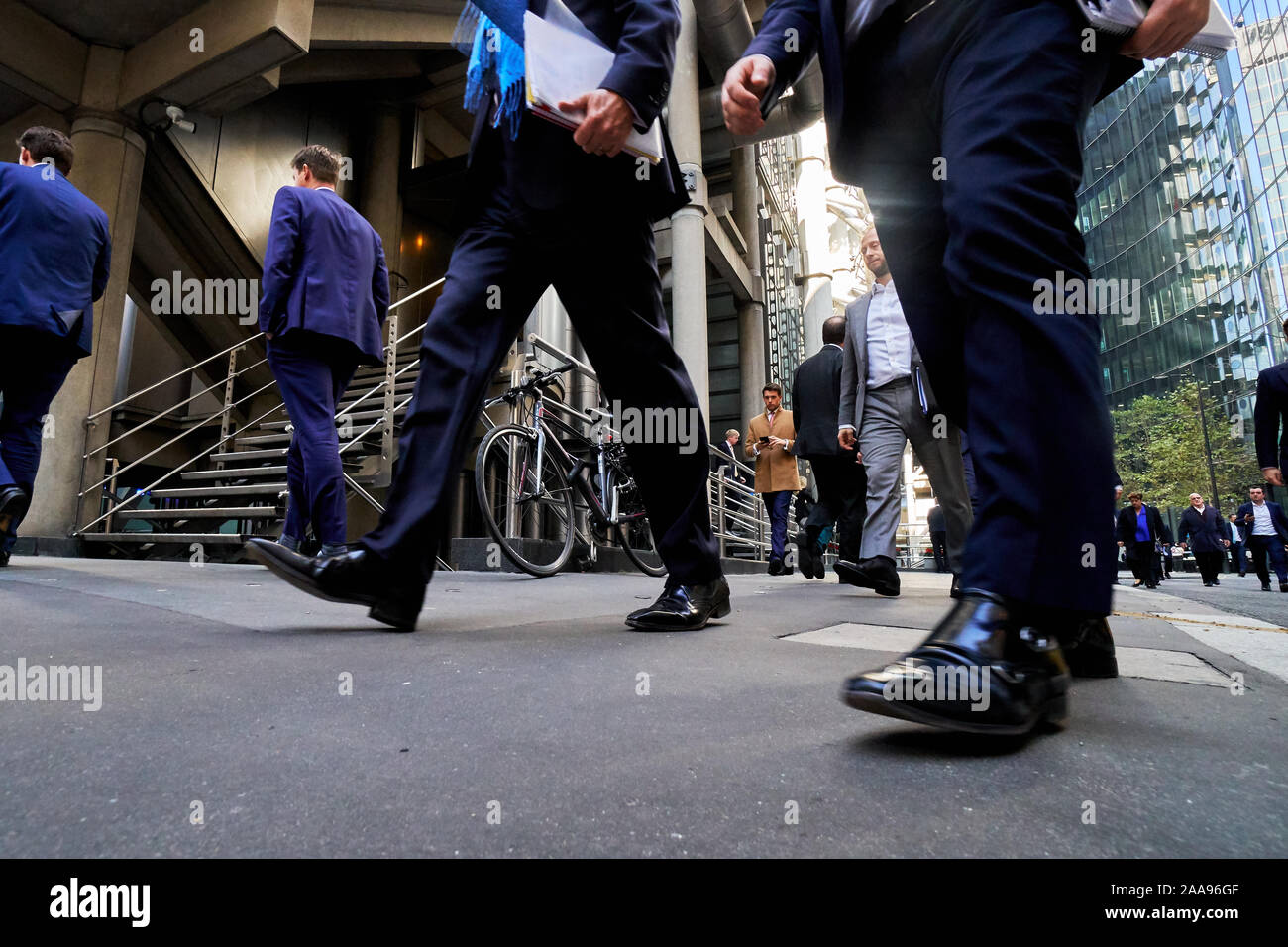 Businessmen london low angle hi-res stock photography and images - Alamy