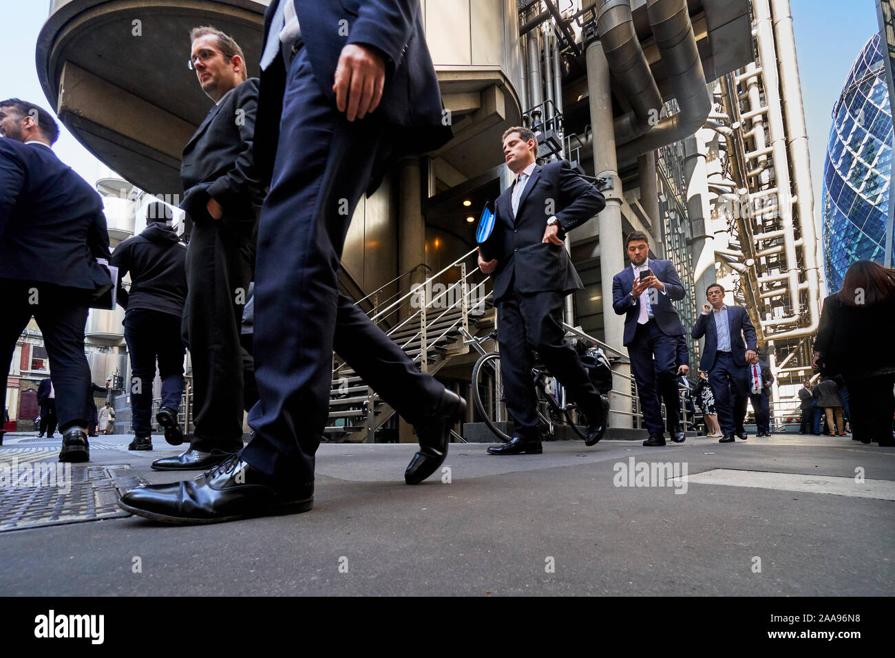 Businessmen london low angle hi-res stock photography and images - Alamy