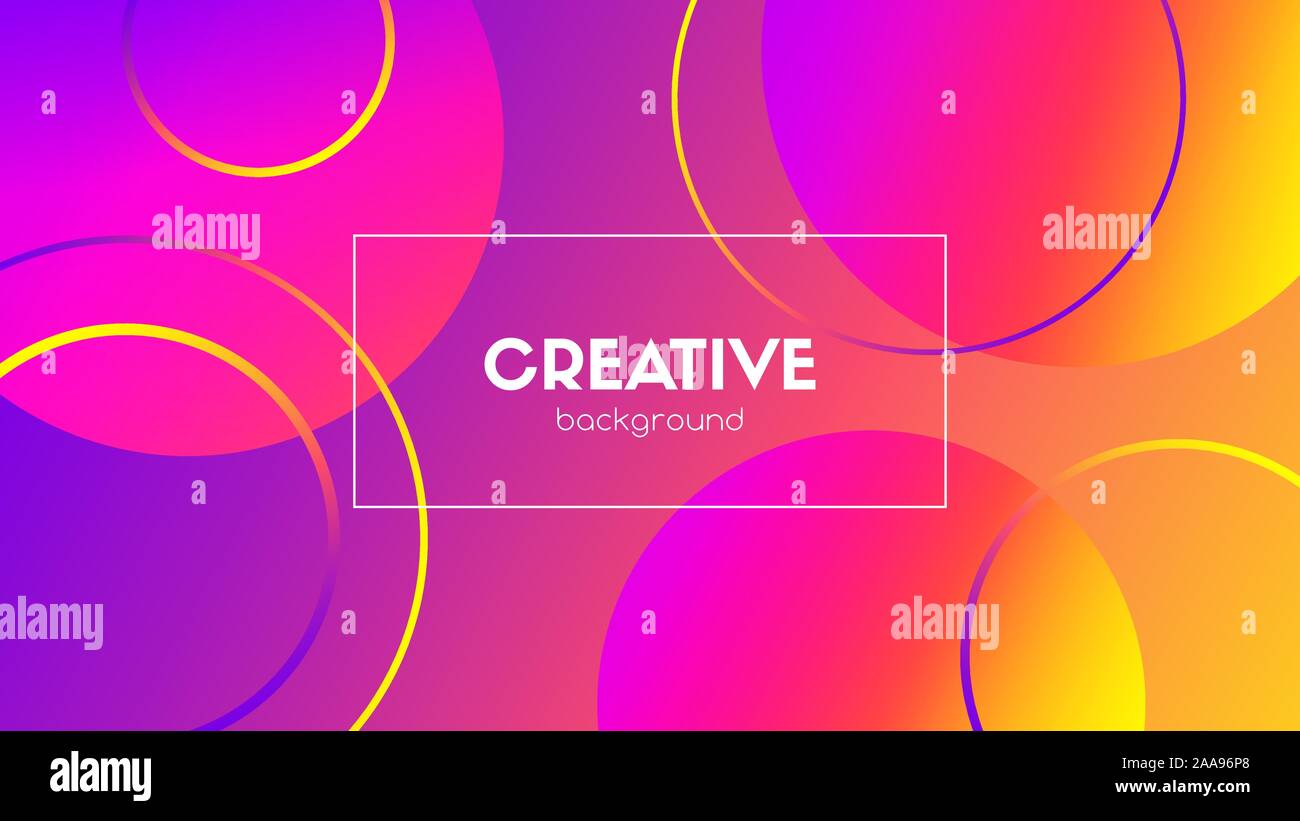 Creative vector colorful background. Abstract gradient circles. Trendy wallpaper Stock Vector ...