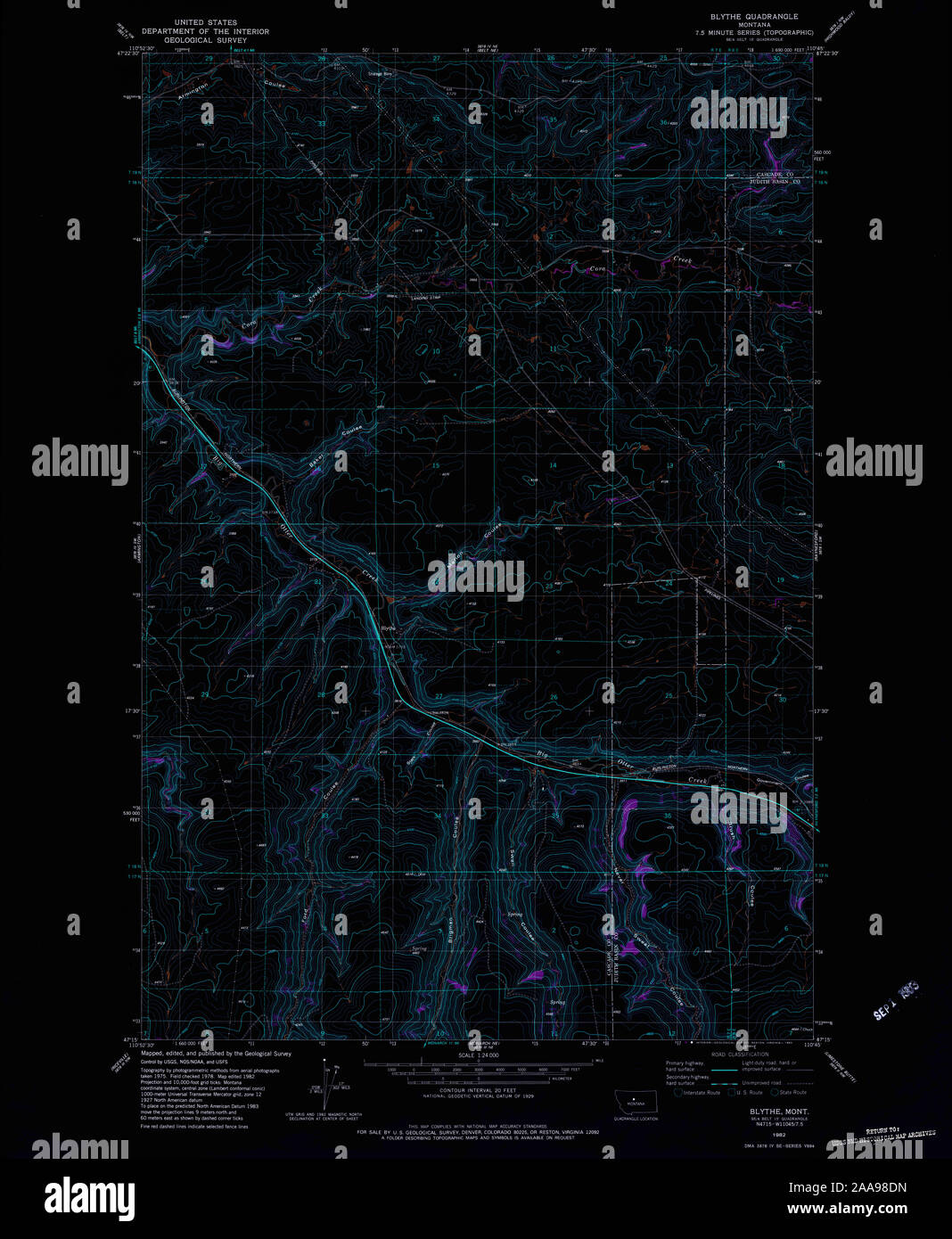 Map of blythe hi-res stock photography and images - Alamy