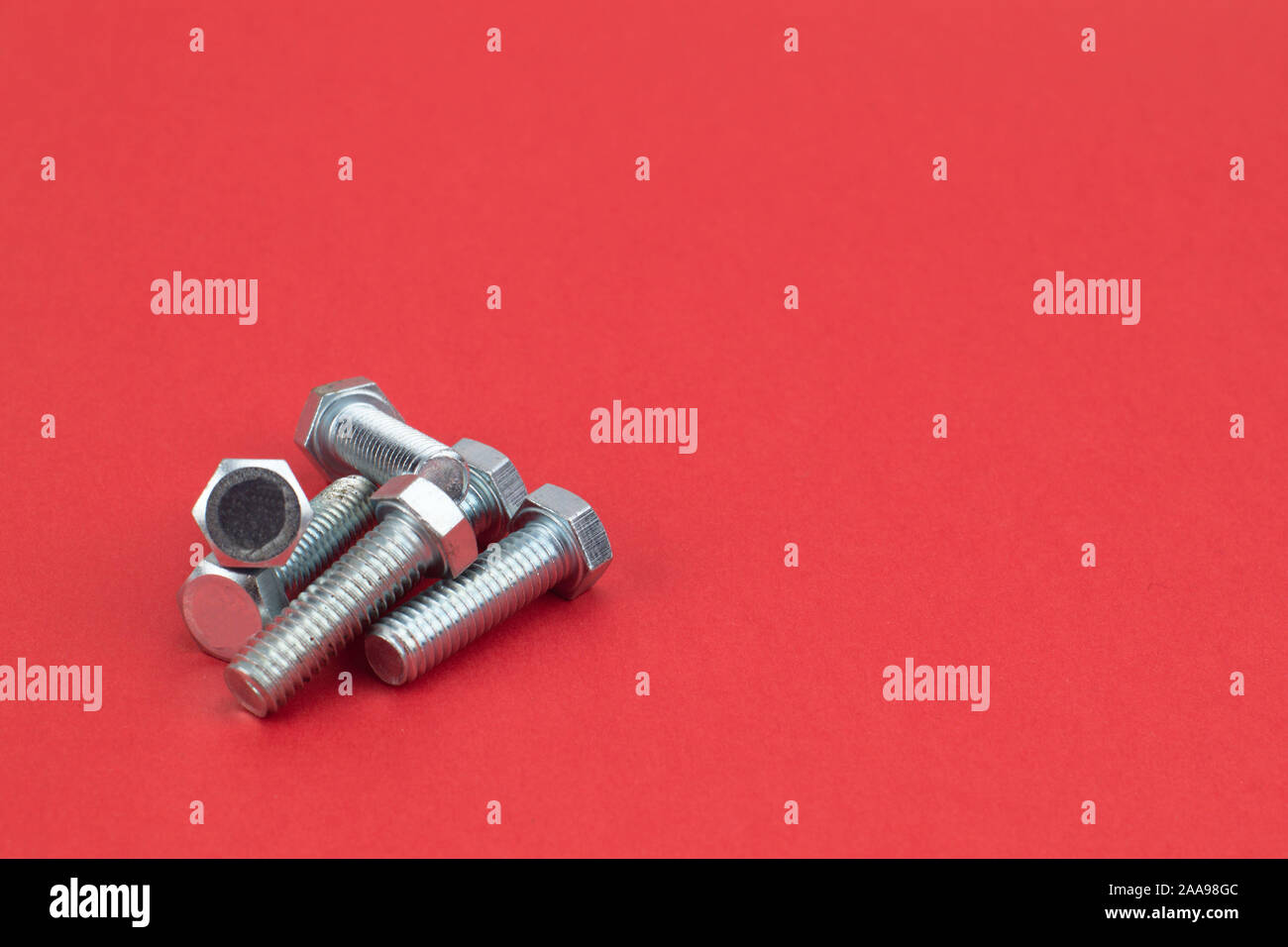 Large stainless steel screws, bolts Stock Photo - Alamy