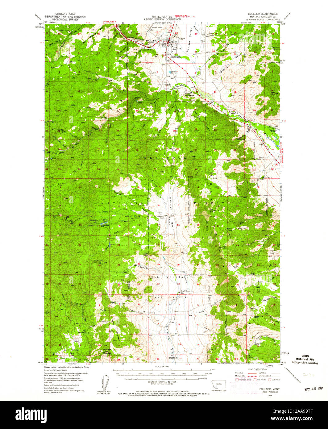 Map of boulder montana hi-res stock photography and images - Alamy
