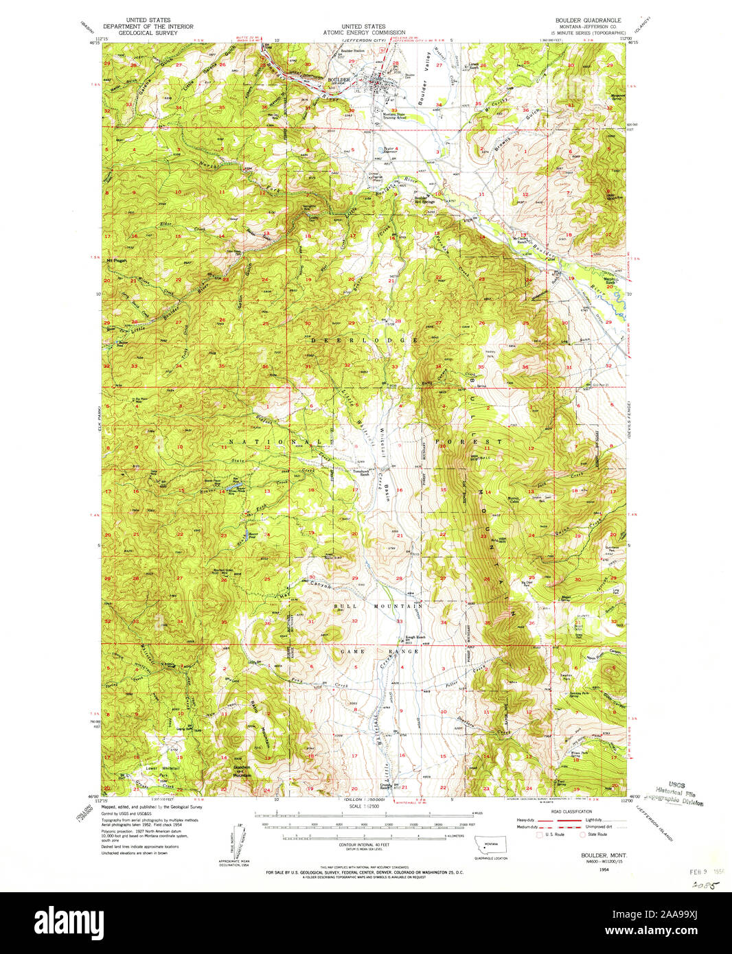 Map of boulder montana hi-res stock photography and images - Alamy